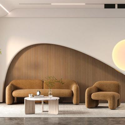 Chine Tissu moderne incurvé Sofa Set High Density Sponge de velours pour la salle à manger à vendre