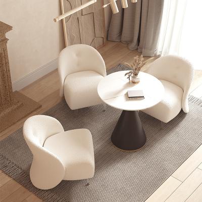 China Tela moderna Sofa Set White Flannelette Couch da mobília da sala de visitas à venda