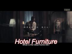 oem/odm custom furniture manufacturer new chinese style round dining table with chairs hotel private