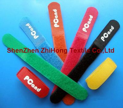 Китай Colored adjustable Self gripping hook loop cable tie straps продается