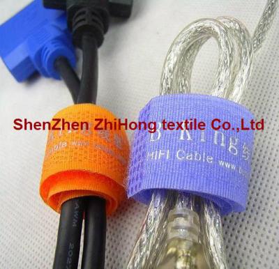 Китай Customized screen printed flexible  hook loop cord strap/cable ties продается