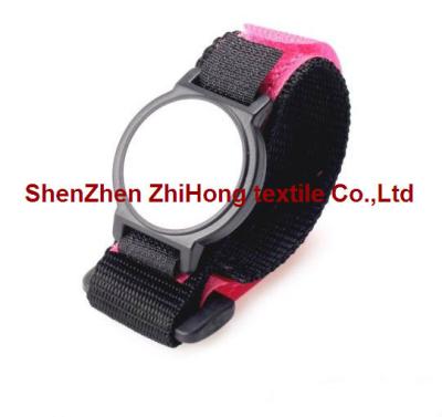 Китай OEM wholesale hook and loop sewn nylon watch strap with buckle продается