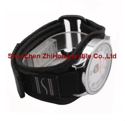Китай hook and loop Nylon webbing/mesh fabric sewn watch wrist band with magic tape продается