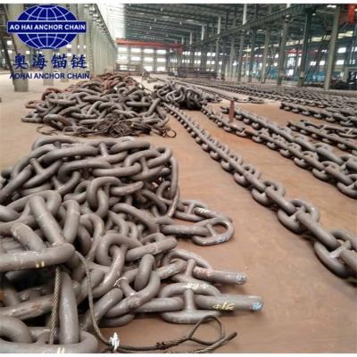 China Qingdao aohai marine anchor chain stockiest with LR NK BV ABS CCS certificate for sale