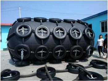 China China Floating Pneumatic Rubber Fender with Chain and Tyre Net for sale
