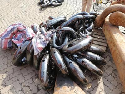 China jinangsu aohai 87mm anchor chain in stocks with LR NK BV certificate for sale
