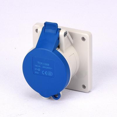 中国 ねじ込み端子IP44 5P 16a 400v 6hのパネルはソケットを取付けた 販売のため