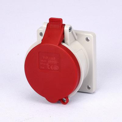 中国 ねじ込み端子IP44 5P 16a 400v 6hのパネルはソケットを取付けた 販売のため