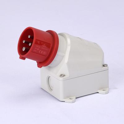 China Tomadas UKS-D144-6 industriais fixadas na parede com 4P 16A IP44 ECO à venda