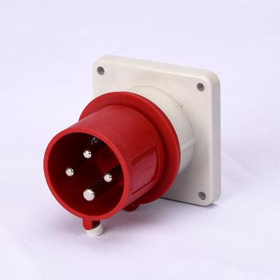 China O painel de IP44 ECO/IEC montou tomadas industriais com contatos folheados a níquel à venda
