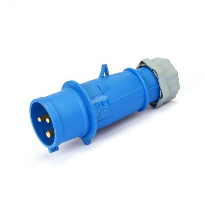 中国 IP44標準的な230v 3P 63Aの防水電気プラグ 販売のため