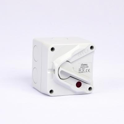 中国 標準的な屋外としてIP66 1pole 20Aの耐候性がある隔離スイッチ 販売のため