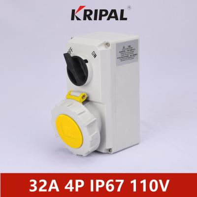China De nylon Materiële van de de Met elkaar verbonden Schakelaarcontactdoos van IP67 3P 4P 5P 32A norm van CEI Te koop