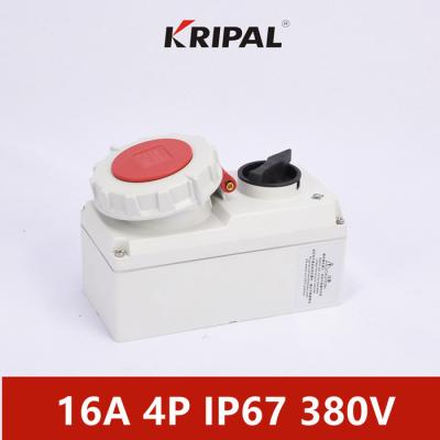 中国 単一フェーズの機械連結の電力ソケットIP67 380V 3P 4P 5P 販売のため