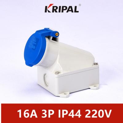 中国 IP44 3P 16Aの単一フェーズの三相産業壁に取り付けられたソケット 販売のため