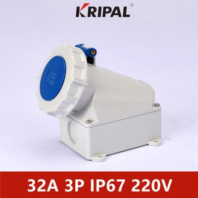 Cina Presa di corrente industriale del montaggio di superficie di IEC di IP67 16A 32A 3 Palo in vendita