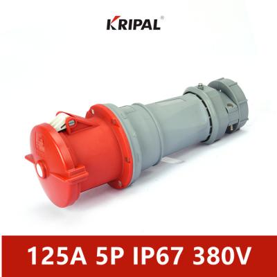 Китай 3 соединитель 125A 380V IP67 IEC участка 5P водоустойчивый промышленный продается