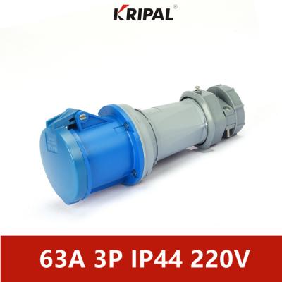 Китай Поляк 220V соединителей 63A 3 IEC стандартный электрический промышленный продается
