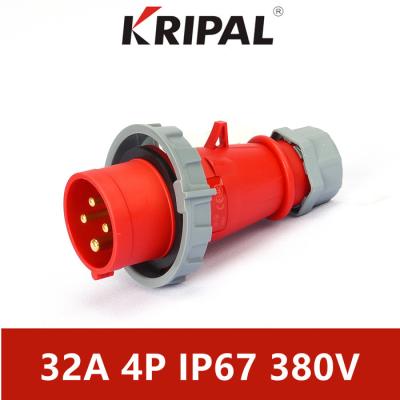 Cina Contenitore impermeabile di 3h IP67 32A 4 Pin Plug Socket For Refrigerated in vendita