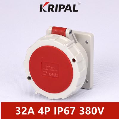 Cina Contenitore impermeabile di 3h IP67 32A 4 Pin Plug Socket For Refrigerated in vendita