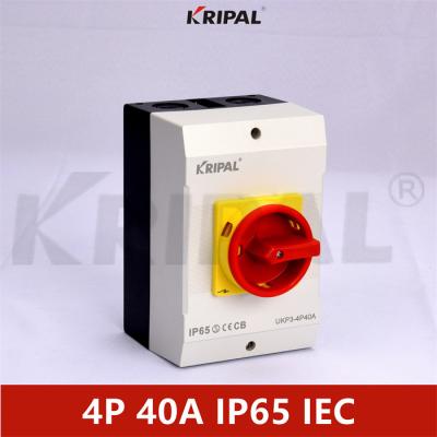 China AC van de de Ladingsisolator van 4P 40A IP65 230-440V Waterdichte Isolatorschakelaar Te koop