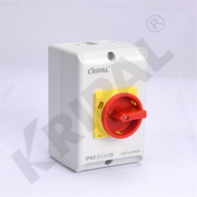 Cina Commutatore di camma rotatorio del commutatore impermeabile dell'amperometro 63A 4P IP65 in vendita