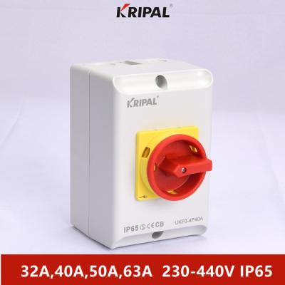 China Der drehbare Lasts-Isolierungs-Schalter Iecs 50A 230-440V IP65 imprägniern zu verkaufen