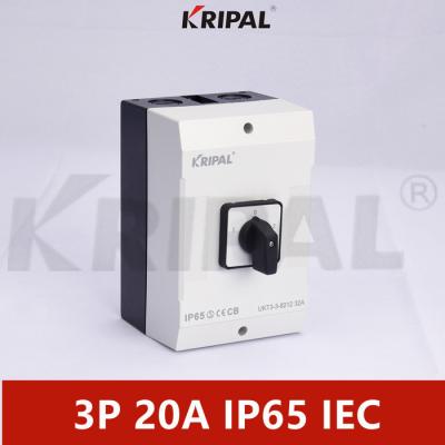 Cina Commutatore impermeabile di trasferimento della camma della rottura del carico di Palo di triplo di IP65 440V in vendita