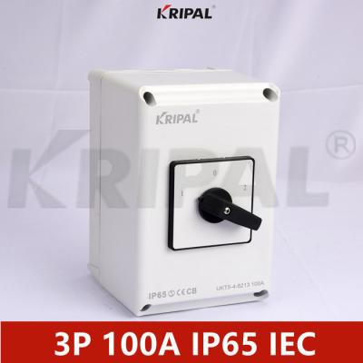 China padrão impermeável do IEC do interruptor de comutação de 3P 100A IP65 230-440V à venda