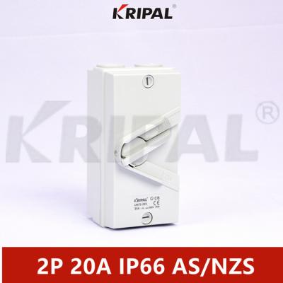 Китай Стандарт переключателя IP66 2P 20A 440V водоустойчивый изолируя австралийский продается