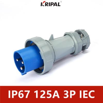 Китай гнездо штепсельной вилки одиночной фазы 125A IP67 220V 6H пылезащитное промышленное продается