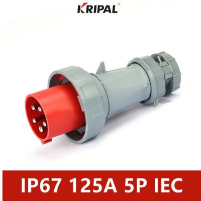 Cina incavo industriale antipolvere della spina di monofase di 125A IP67 220V 6H in vendita