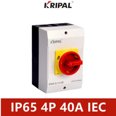 China PC IP65 40A 3 Phasen-Isolator-Schalter-Lichtregelungs-Schalter Iec-Standard zu verkaufen