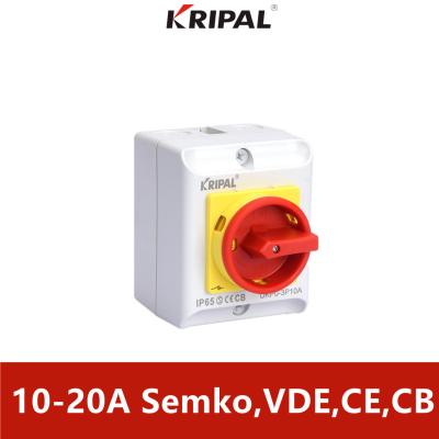 China De enige Fase IP65 20A maakt Roterende Lading waterdicht Isolerend Schakelaar Te koop