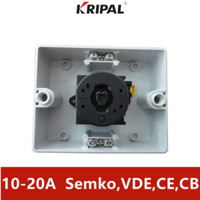 中国 単一のPhase IP65 20A Waterproof Rotary Load Isolating Switch 販売のため