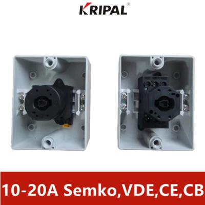 中国 単一のPhase IP65 20A Waterproof Rotary Load Isolating Switch 販売のため