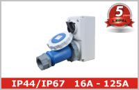 China Three phase IP67 Interlocked Switch Socket Industrial Receptacles for sale