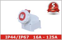 China IEC CEE Wall Mounted Sockets Industrial Electrical Outlets 2P+E 3P+E 3P+N+E for sale