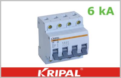 中国 容量を壊す1/2/3/4P MCBの小型遮断器:4.5KA:1,3,6,10,16,20,25,32,40A;6 KA:50,63A 販売のため