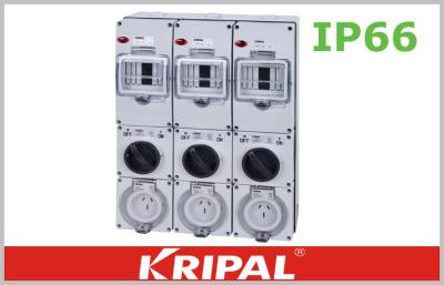 China Soquete à prova de intempéries industrial exterior do interruptor com o fusível personalizado à venda