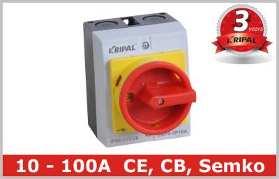China Notaus weg isolator-Schalter-Sicherheits-Trennungs-Schalter 10A IP65 vom Dreh zu verkaufen