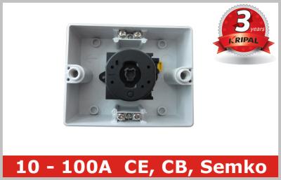 Cina Contenitore IP65 10A 16A di policarbonato isolatore impermeabile del commutatore rotante di 20 amp in vendita