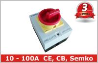 China Surface Mounted 32A Rotary Isolator Switch 4 Pole / Electrical Isolation Switch for sale