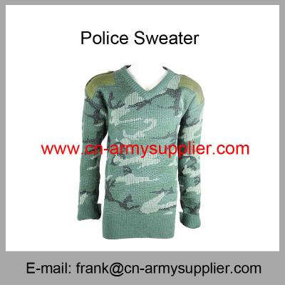 China Wholesale Cheap China Military Camouflage Wool Army Police Pullover for sale