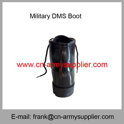 China Wholesale Cheap China Military Black Leather Army Police DMS Boot for sale