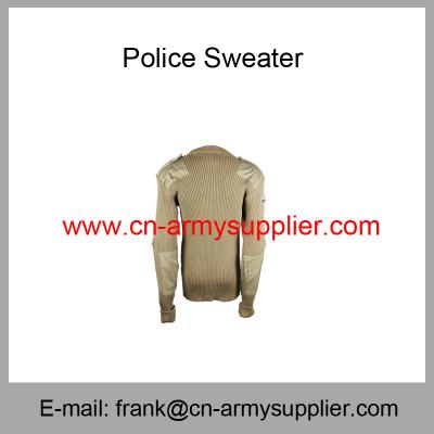 China Wholesale Cheap China Military Khaki Desert Brown Tan Army Police Sweater for sale