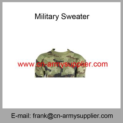 China Wholesale Cheap China Military Camouflage Wool Acrylic  Police Army Sweater for sale