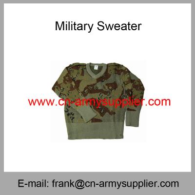 China Wholesale Cheap China Army Camouflage Wool Acrylic  Police Military Sweater for sale
