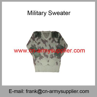 China Wholesale Cheap China Army Camouflage Wool Acrylic  Police Military Pullover for sale
