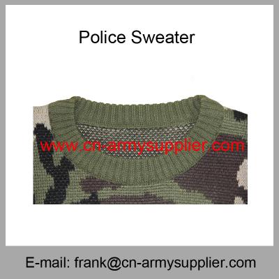 China Wholesale Cheap China Army Wool Acrylic Police Military Camouflage Sweater for sale
